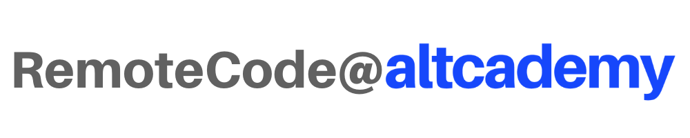 RemoteCode@Altcademy – Login